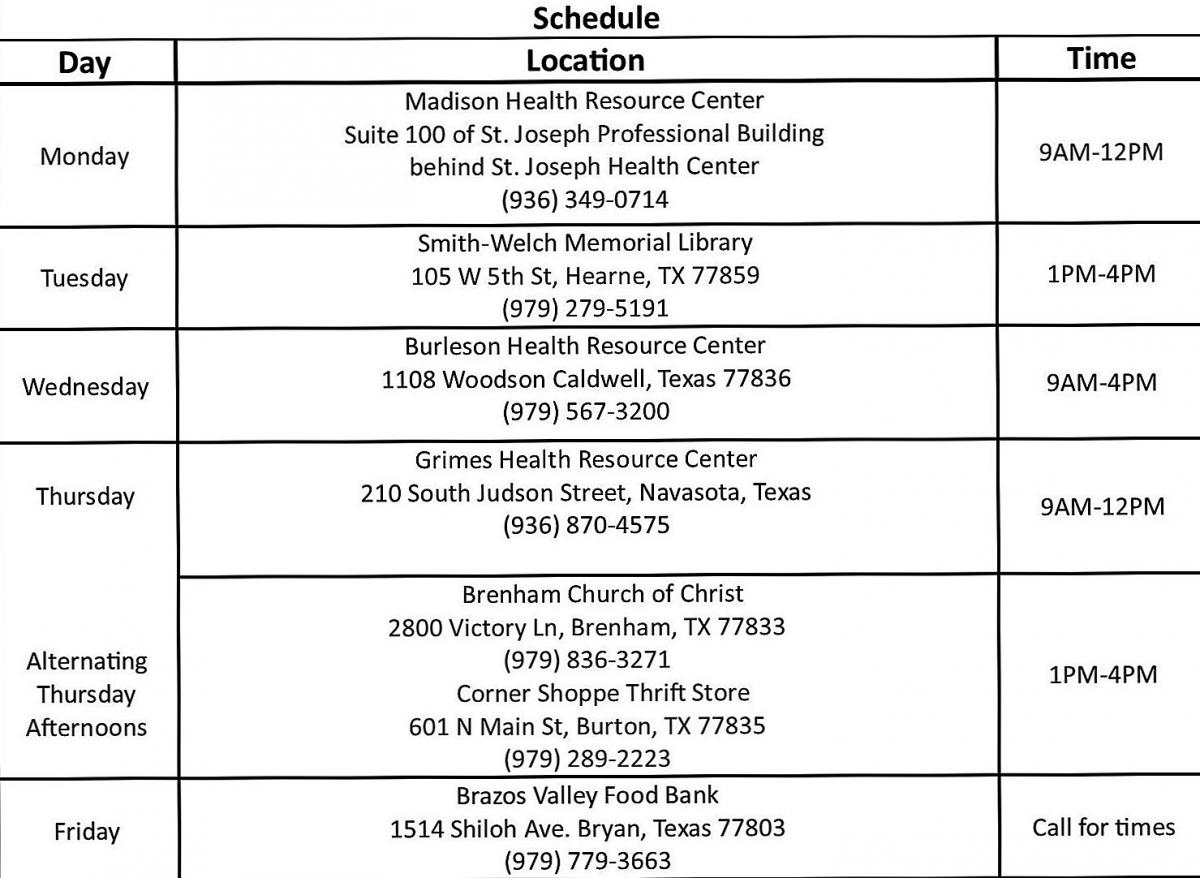 Schedule an Appointment for Benefits Assistance | Brazos Valley Food Bank
